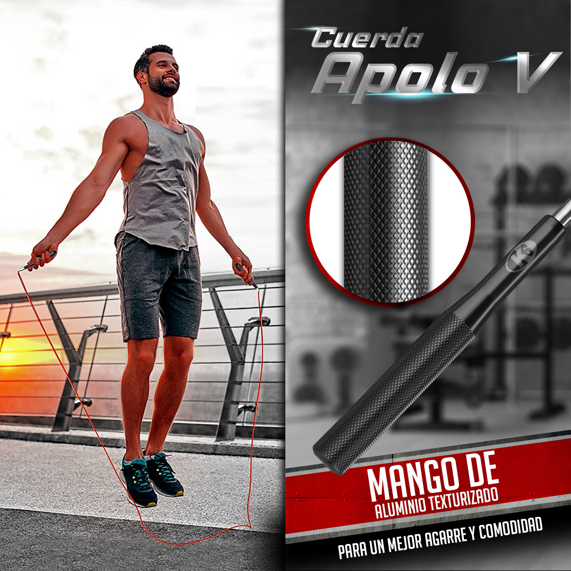 Lazo De Saltar Para Ejercicios Cuerda Para Saltar Fitness - Agaval