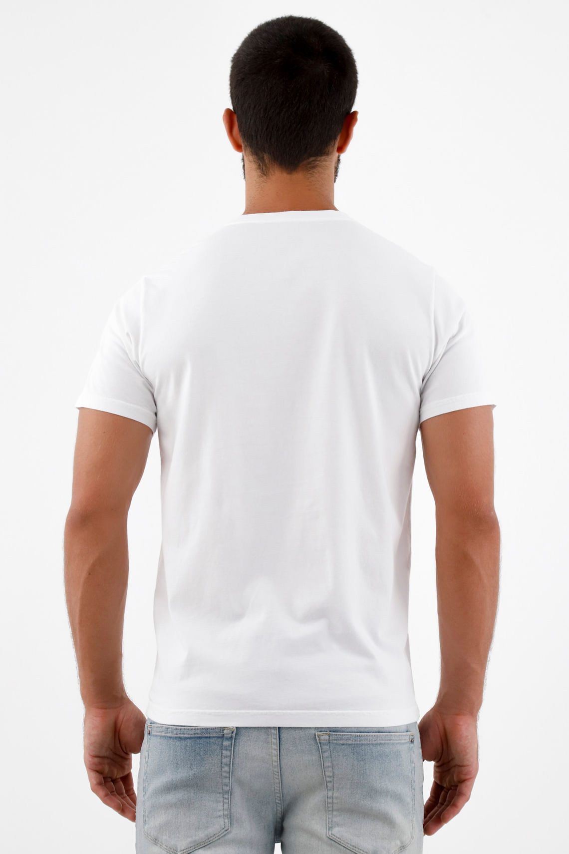 Camiseta blanca estampada para hombre - Agaval