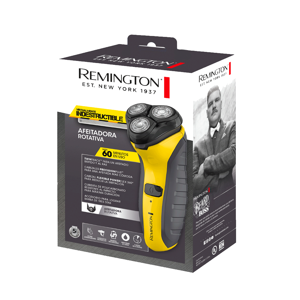 Afeitadora Inalambrica Remington Indestructible R27A Amarillo - Agaval