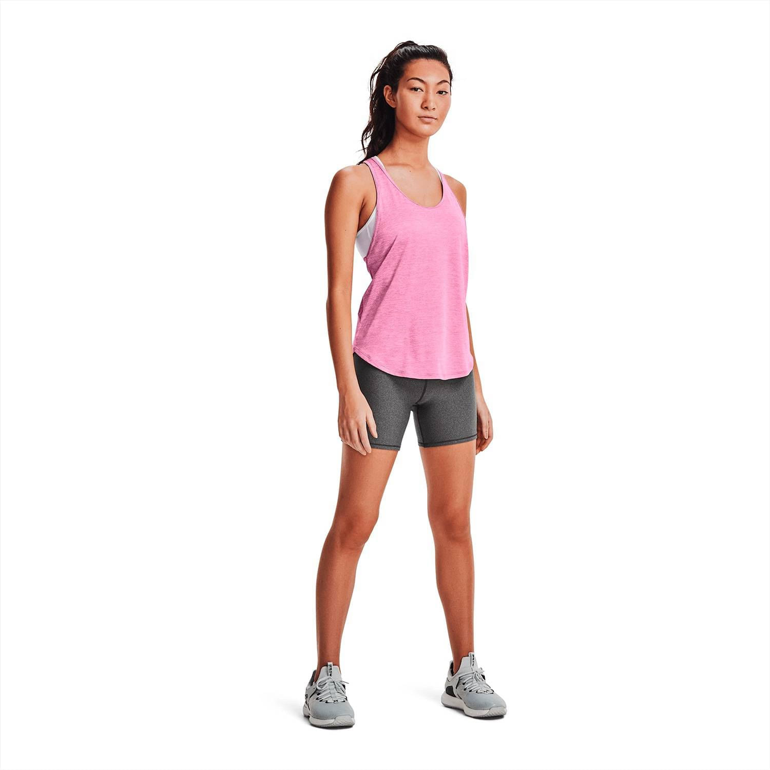 Short De Compresion Under Armour Mid Rise Middy Gris Mujer - Agaval