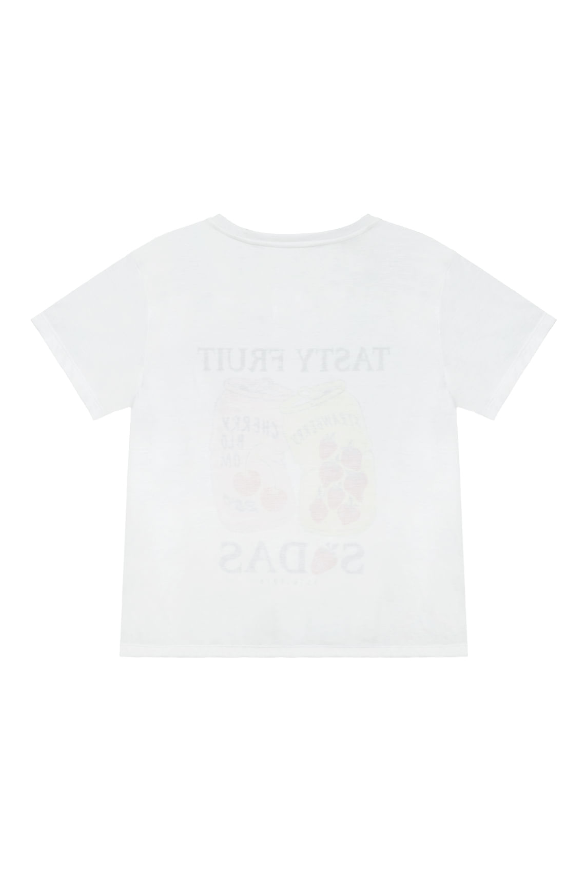 Camiseta blanca estampada en frente para mujer - Agaval