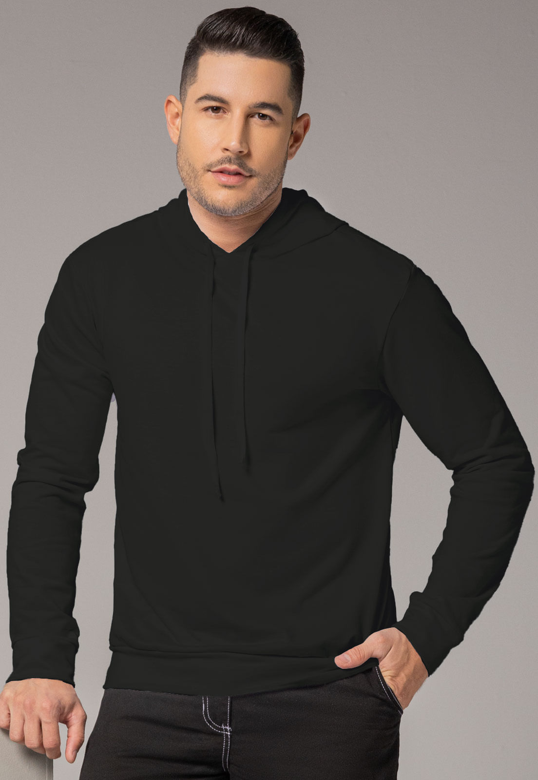 Buzo Hombre Negro Mp 393 - Agaval