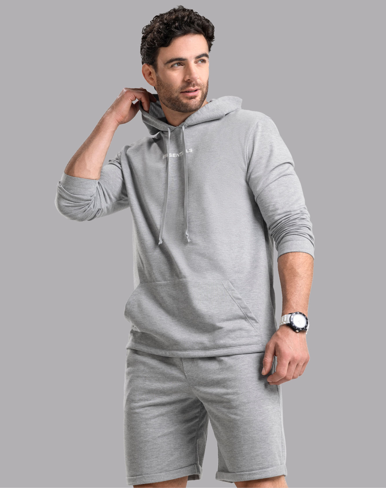 Buzo Hombre Gris Jaspe Mp 34804 - Agaval
