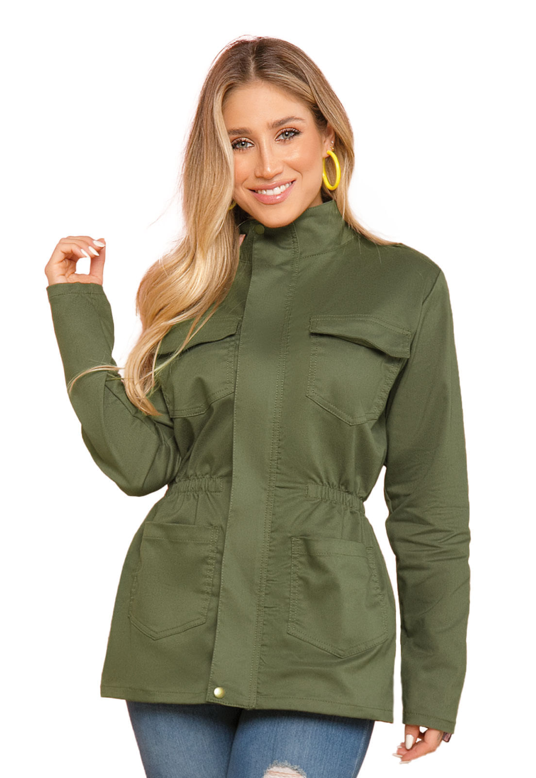 Chaqueta Mujer Verde Atypical 8166 - Agaval