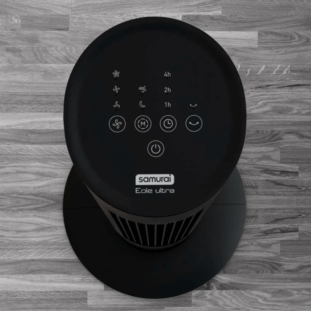 Ventilador Samurai Torre Eole Ultra Negro - Agaval