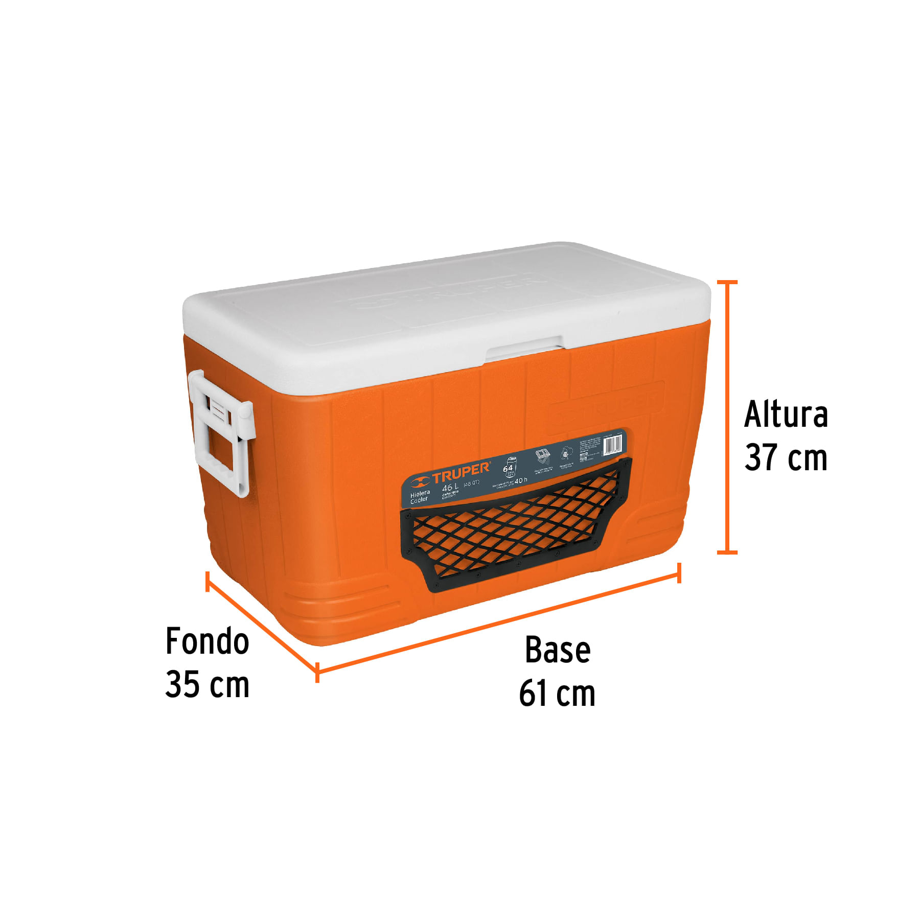 Nevera Térmica Portátil Hielera Cava De 46l (12 Gls) - Agaval