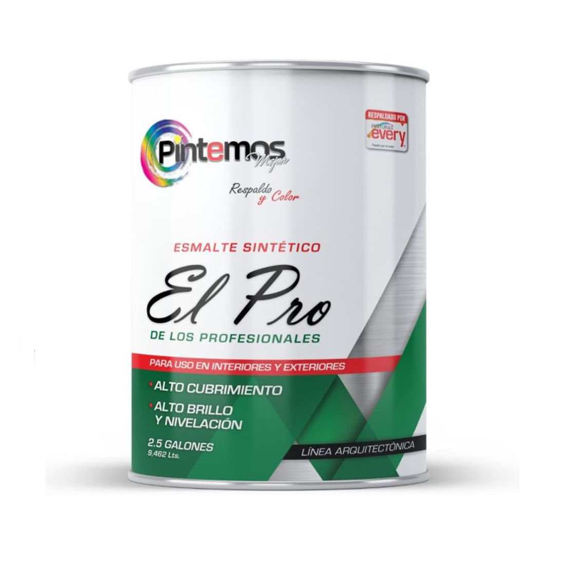 Pintura Esmalte Sintético Brillante PINTEMOS Galón Verde Primaveral ...