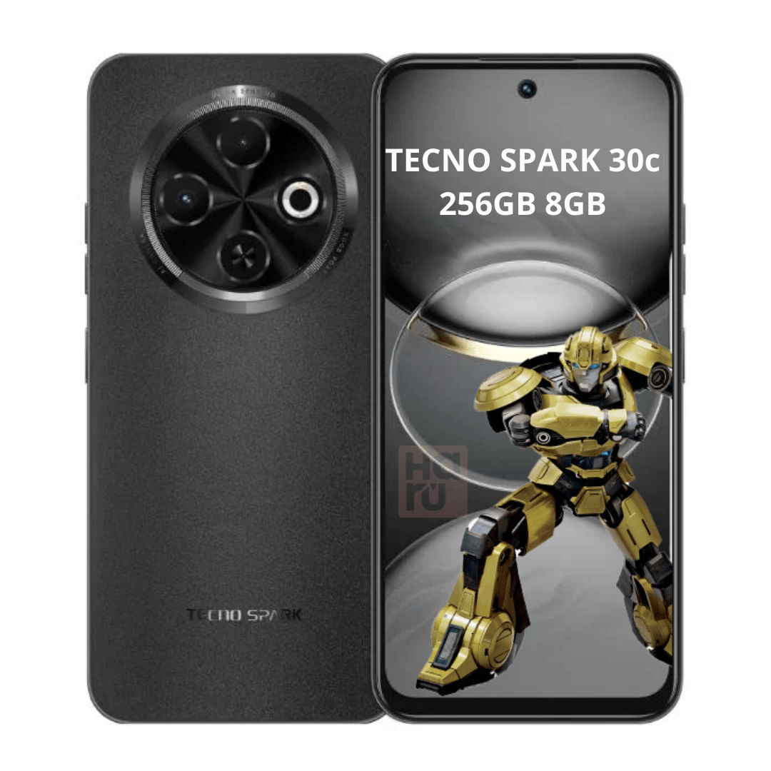 Celular Tecno Spark 30c Transformers 8+256GB Negro - Agaval Celular Tecno Spark 30c Transformers 8+256GB Negro - Agaval