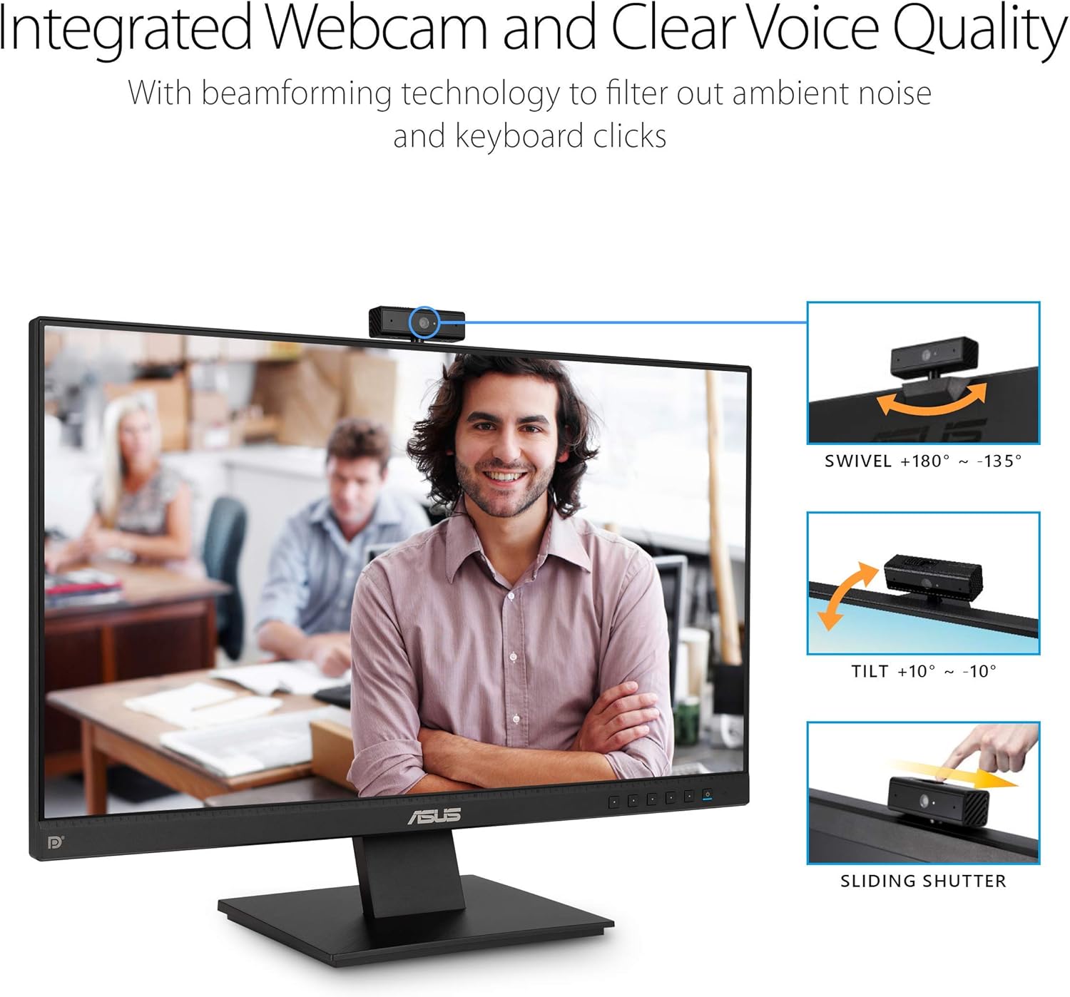 ASUS BE24EQK - Monitor de negocios de 23.8 pulgadas con IPS Full HD ...