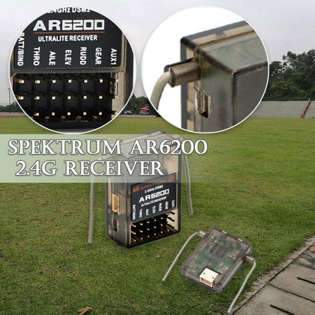 AR6200 2.4G Receptor/satélite de 6 canales para Spektrum Spek Genérico ...