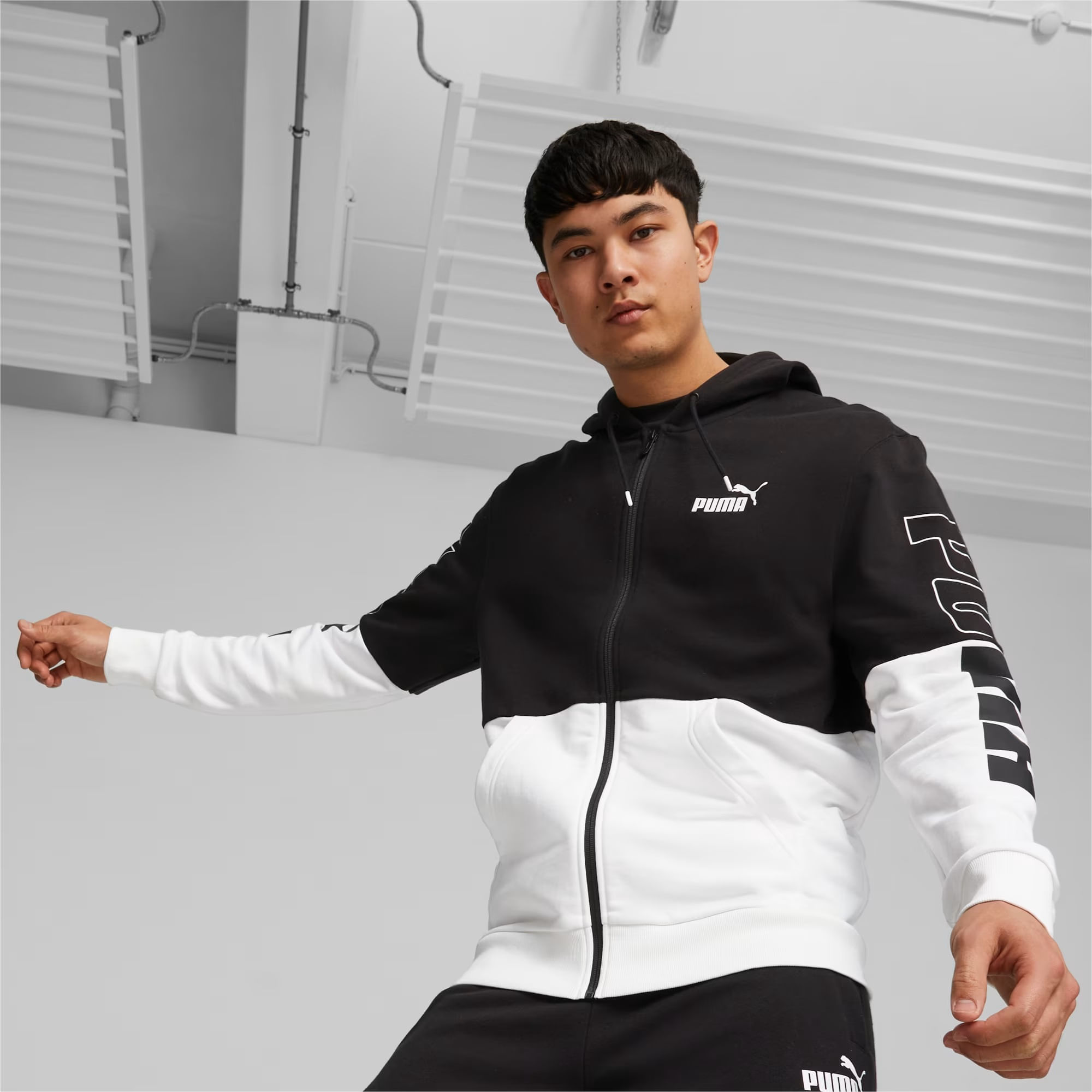 Buzo Con Capota Puma Puma Power Colorblock 676763-01 - Agaval