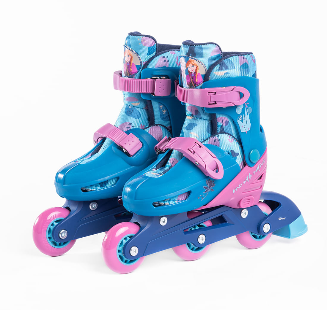 Patines Infantiles 2 En 1 3Ruedas Talla 27-30 Azul - Frozen - Agaval
