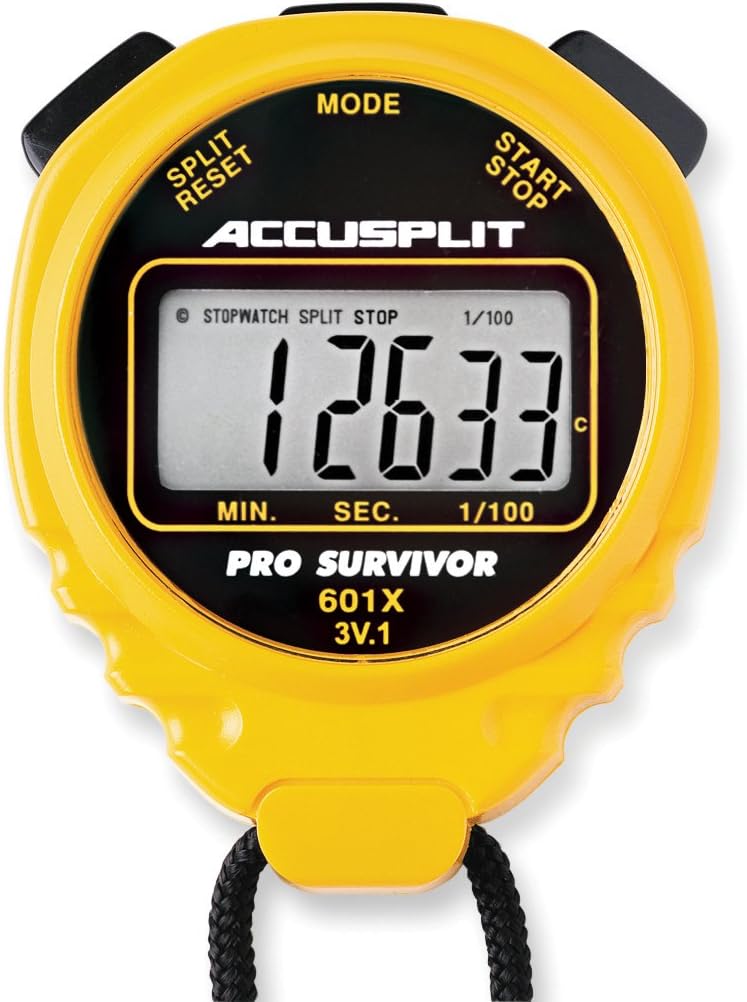 Reloj cronómetro Accusplit Pro Survivor A601X, con pantalla extragrande ...