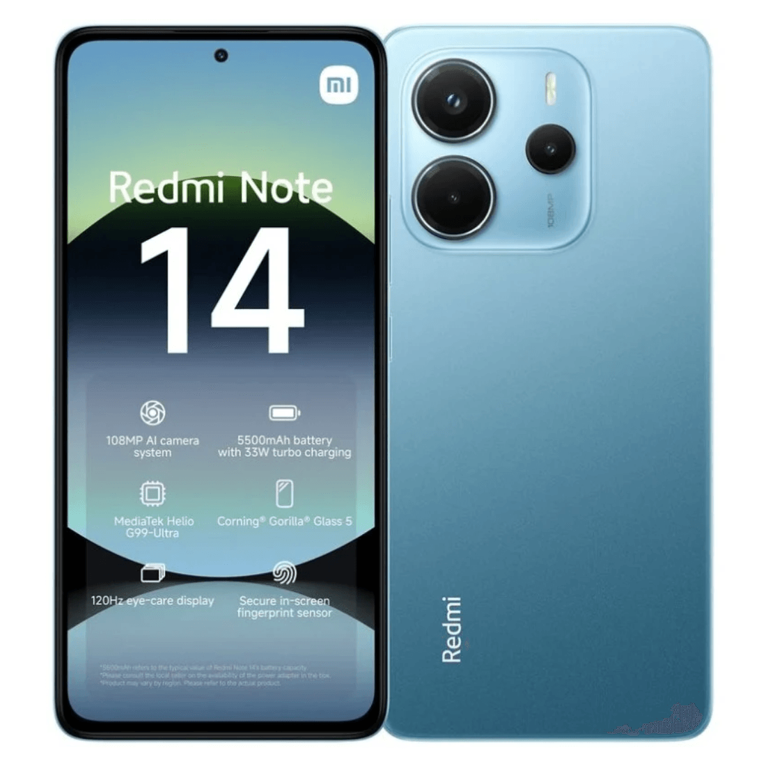 Celular Xiaomi Redmi Note 14 8+256GB Azul Oceano - Agaval