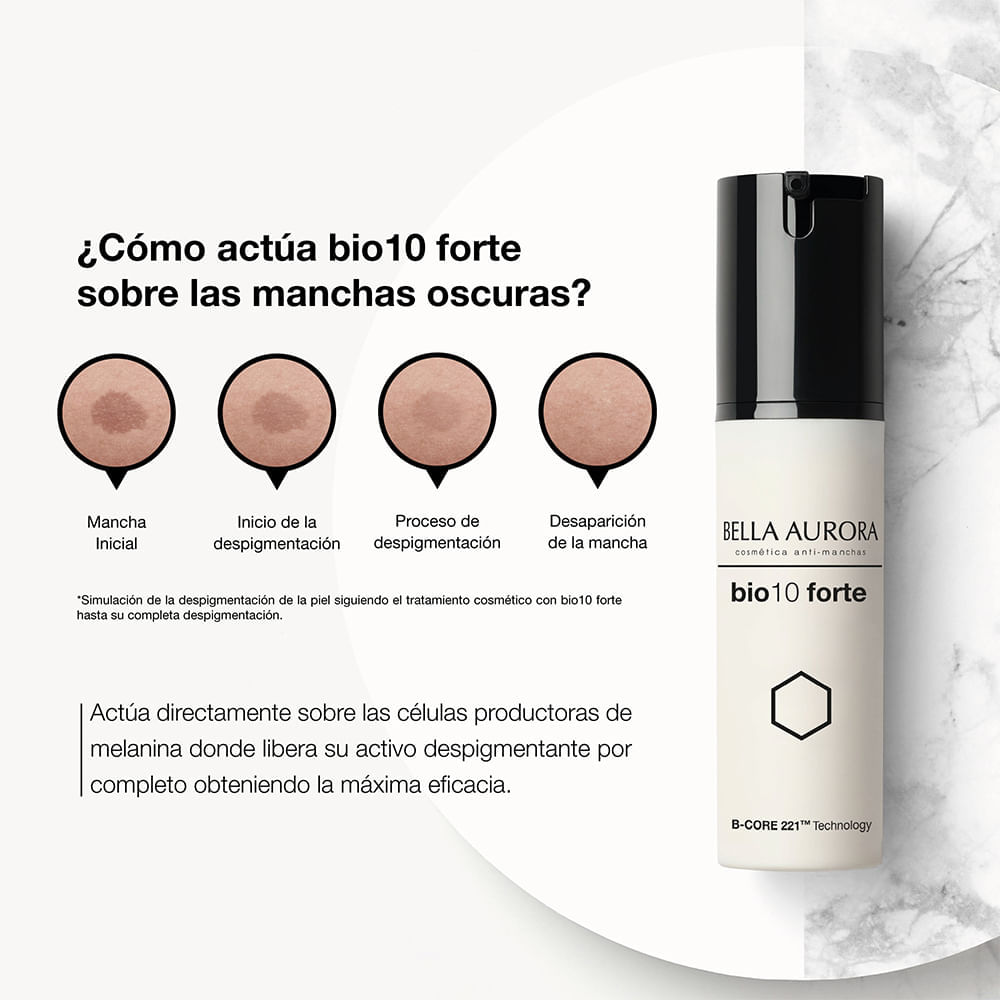 Bio10 Forte Tratamiento Antimanchas piel mixta a grasa -Bella Aurora - Agaval