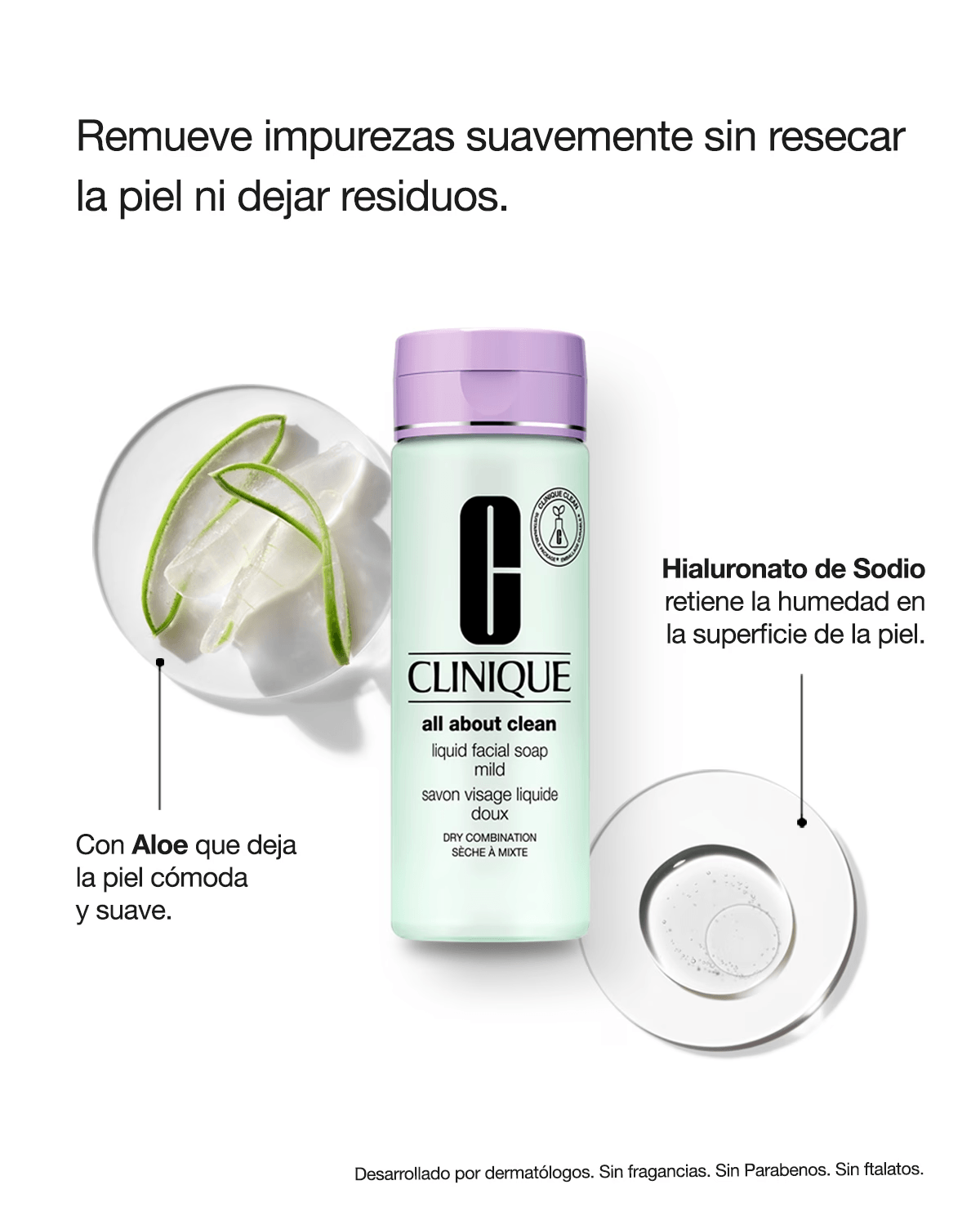 Limpiador All About Clean Liquid Facial Soap - Clinique - Agaval