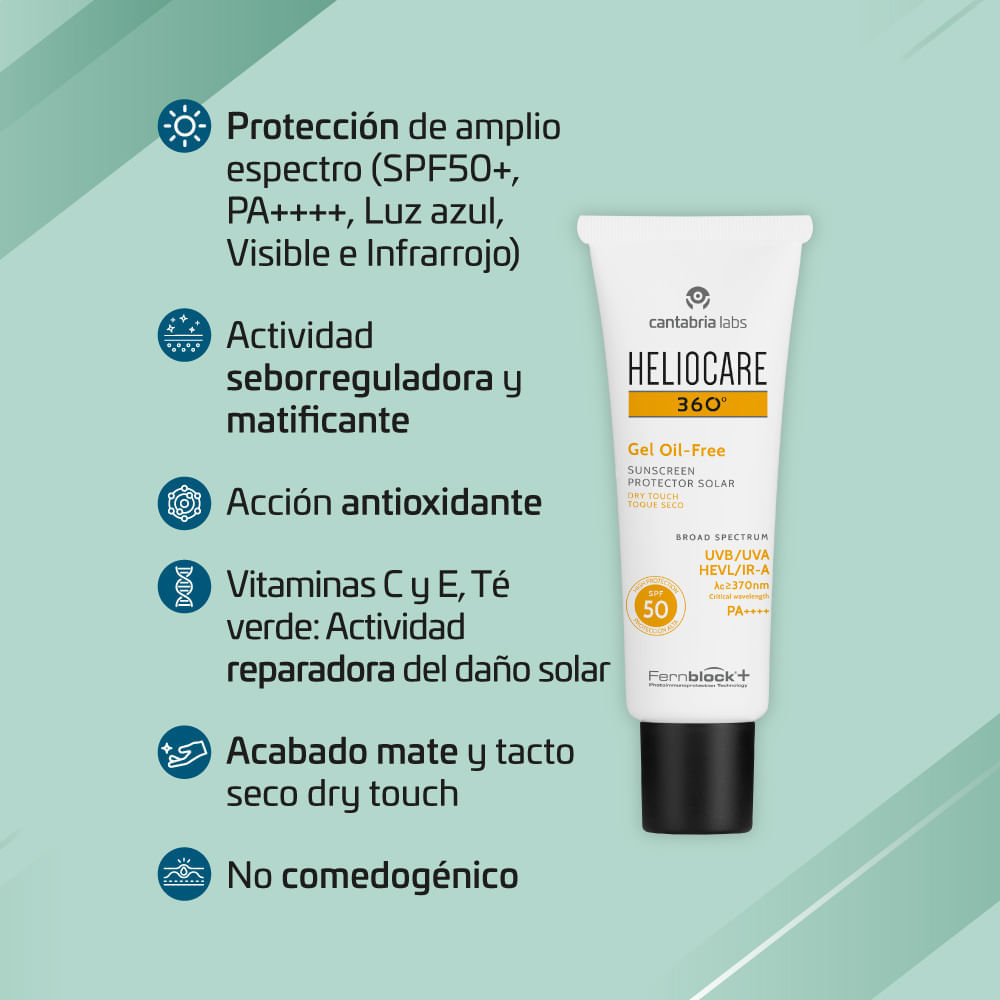 Kit Heliocare Toque Seco Gratis Endocare Aquafoam - Cantabria Labs - Agaval
