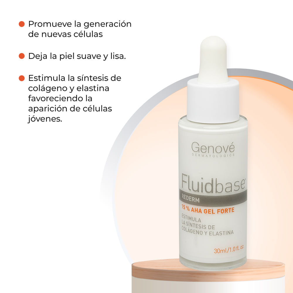 Fluidbase Rederm Gel Forte 15% Aha - Genové - Agaval
