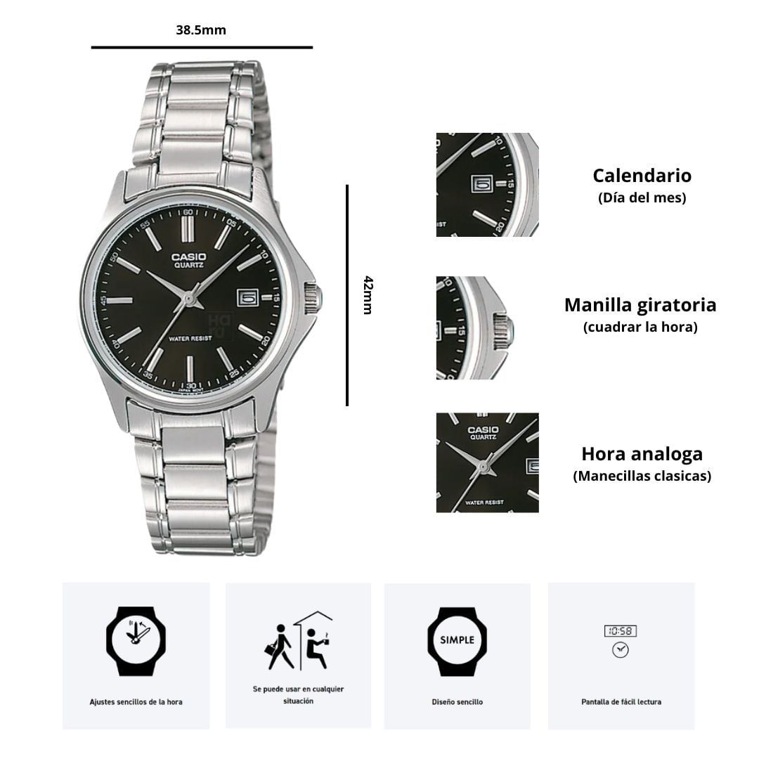 Reloj Casio Referencia LTP-1183A-1A Para Dama - Agaval