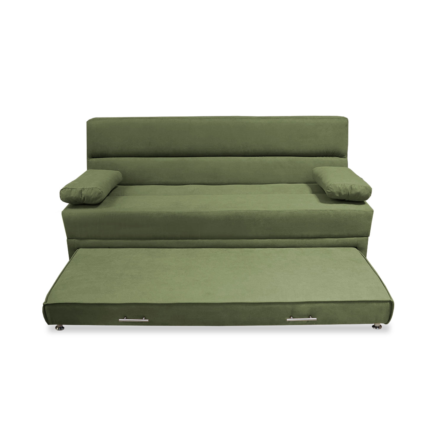 Sofacama Ferreira Nido Tarima 3 Posiciones Verde + Cojines - Agaval