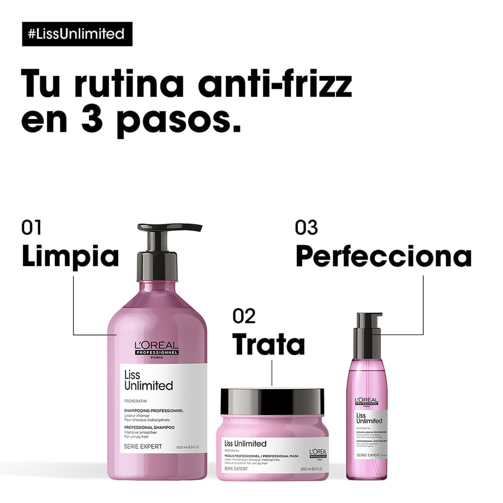 Mascarilla Liss Unlimited Control Anti Frizz - Loreal Professionnel ...