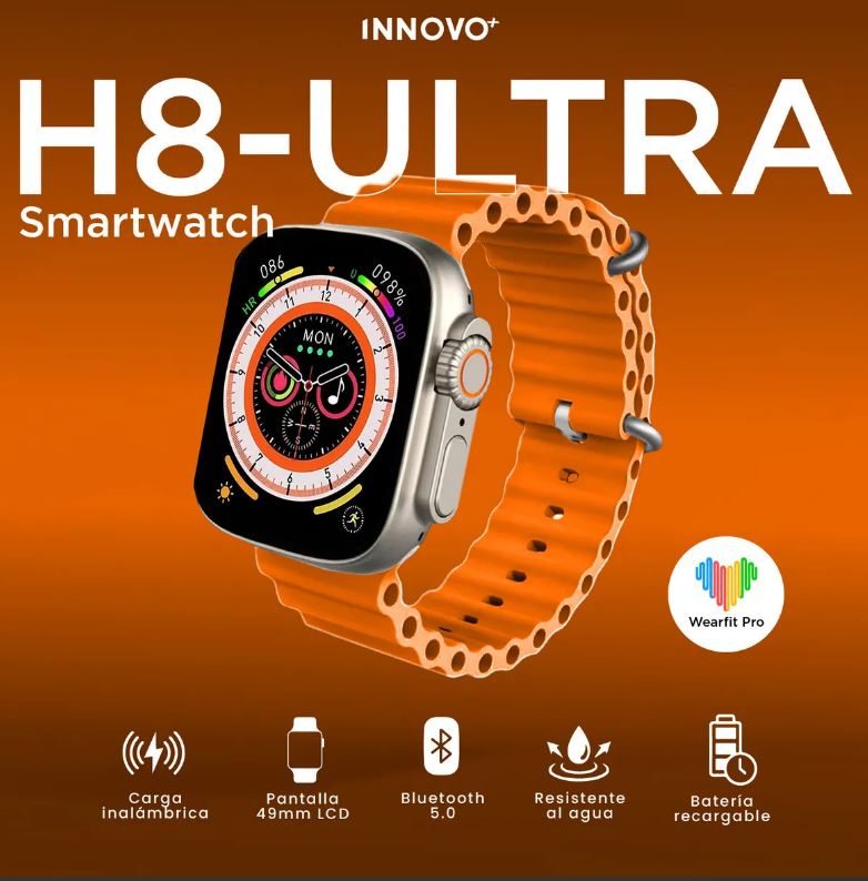 Smartwatch Mobulaa H8 Ultra Pantalla Hd Bluetooth 5.0 Ip67 - Agaval