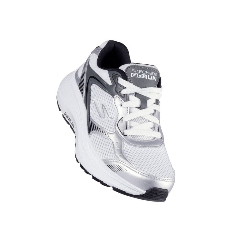 Tenis Skechers Go Run Consistent Niños Color Blanco Gris Negro - Agaval