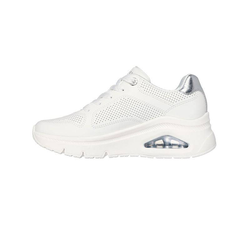 Tenis Skechers Uno Icon Mujer Color Blanco Gris - Agaval