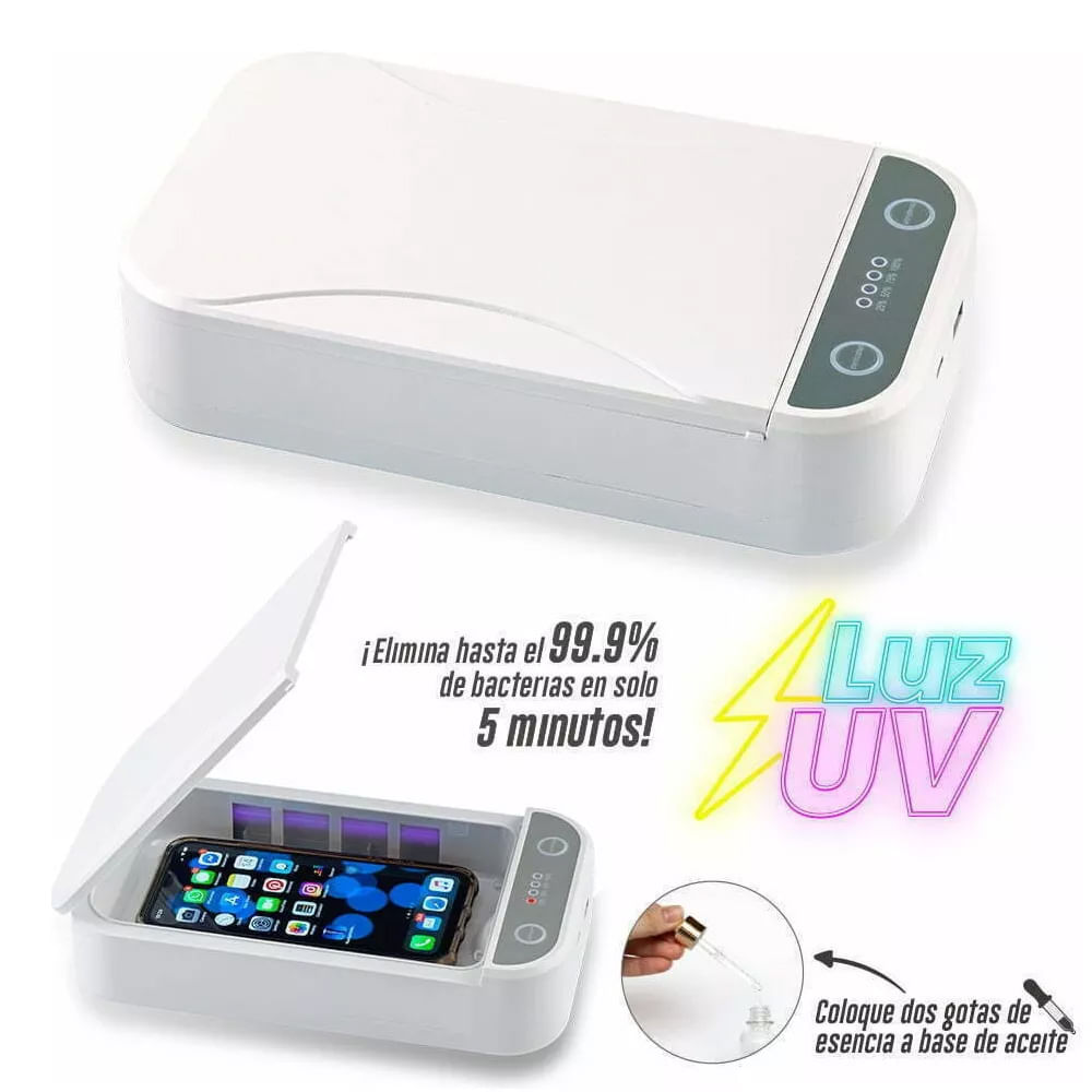 Esterilizador Desinfectante Luz Uv Caja Antibacterial Electrica Blanco ...