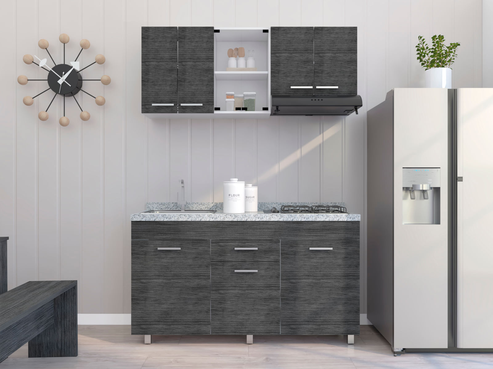 Mueble Superior cocina Rossi RTA Blanco + Olivo - Agaval