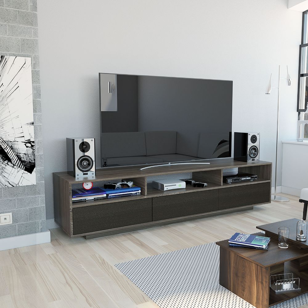 Mesa para TV Tonny, Avellana y Wengue, para televisor de 50 pulgadas ...