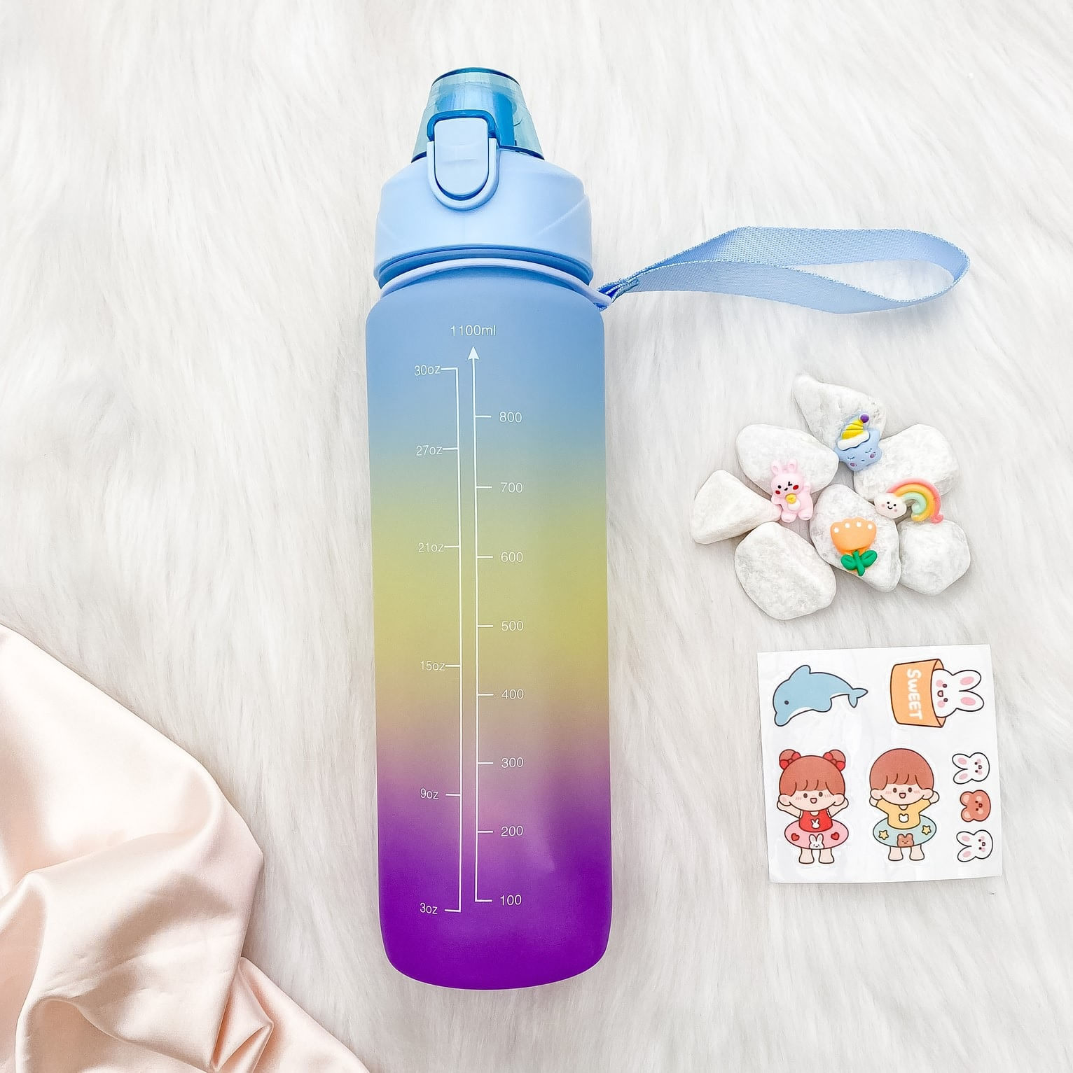 Termo Botella Para Bebidas Frias o Calientes De Colores Con sticker ...